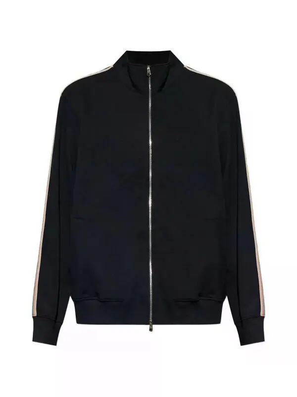 Paul Smith Striped Sleeve Zip Sweatshirt