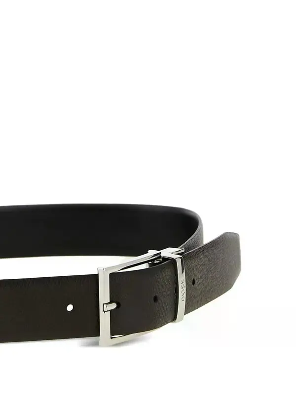 BOSS Reversible Italian Leather Belt With Two Textures