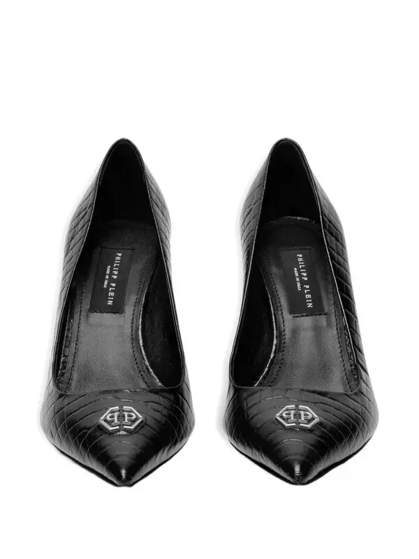 Philipp Plein Croco-print Pumps