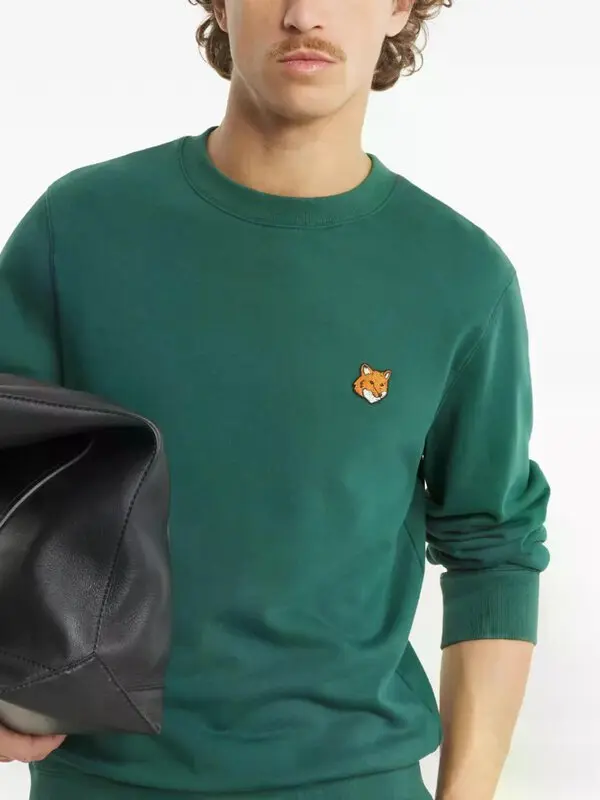Maison Kitsuné Fox Head Sweatshirt - Green