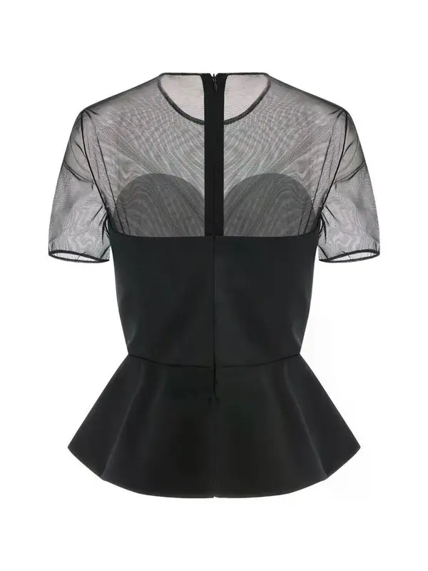 NENSI DOJAKA Sheer Neckline Blouse