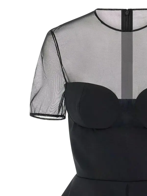 NENSI DOJAKA Sheer Neckline Blouse