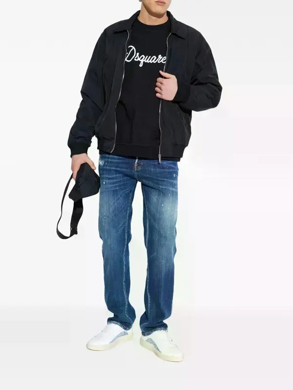 Dsquared2 Zip Bomber Jacket - Black