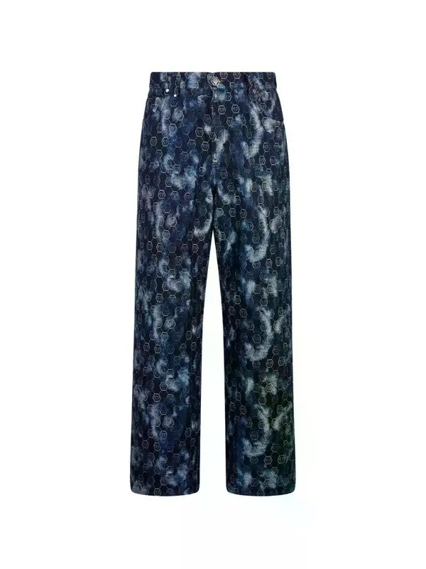 Philipp Plein Monogram Denim Jeans