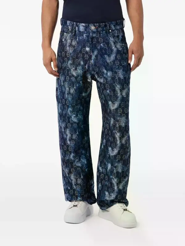 Philipp Plein Monogram Denim Jeans
