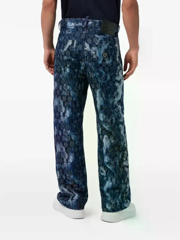 Philipp Plein Monogram Denim Jeans