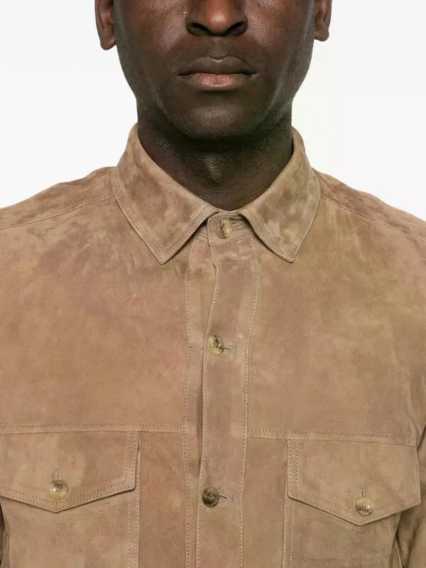 RIFUGIO Buttoned Pocket Shirt - Brown
