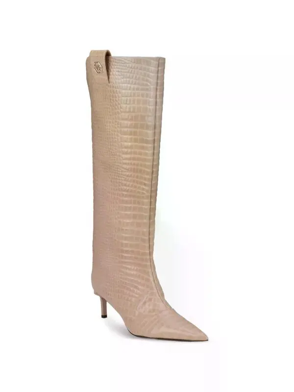 Philipp Plein Croco-print Boots - Neutrals