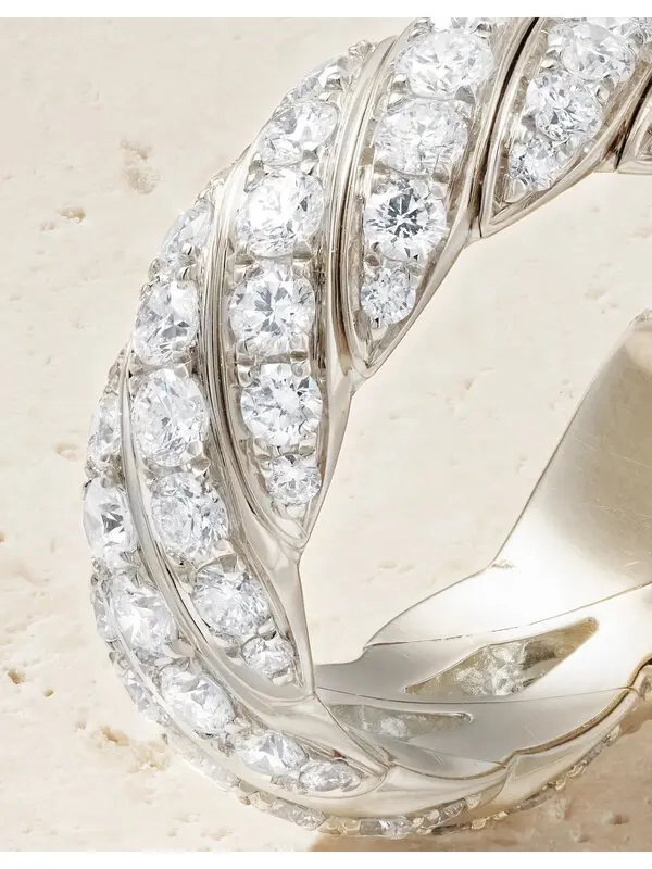 David Yurman Sculpted Cable Diamond Ring