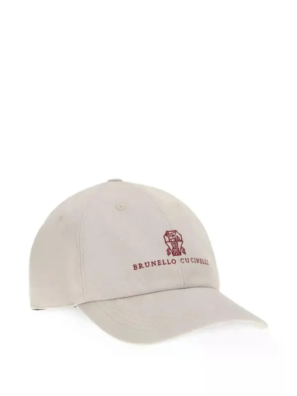 Brunello Cucinelli Logo-embroidered Baseball Cap - Neutrals