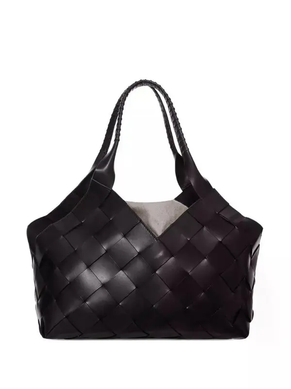 Dragon Diffusion Braided-handle Tote Bag - Black