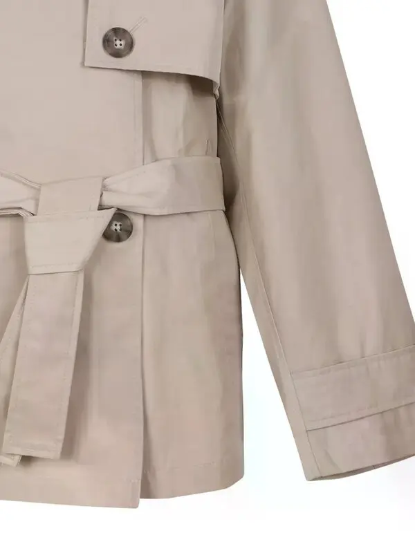 Calvin Klein Buttoned Belted Jacket