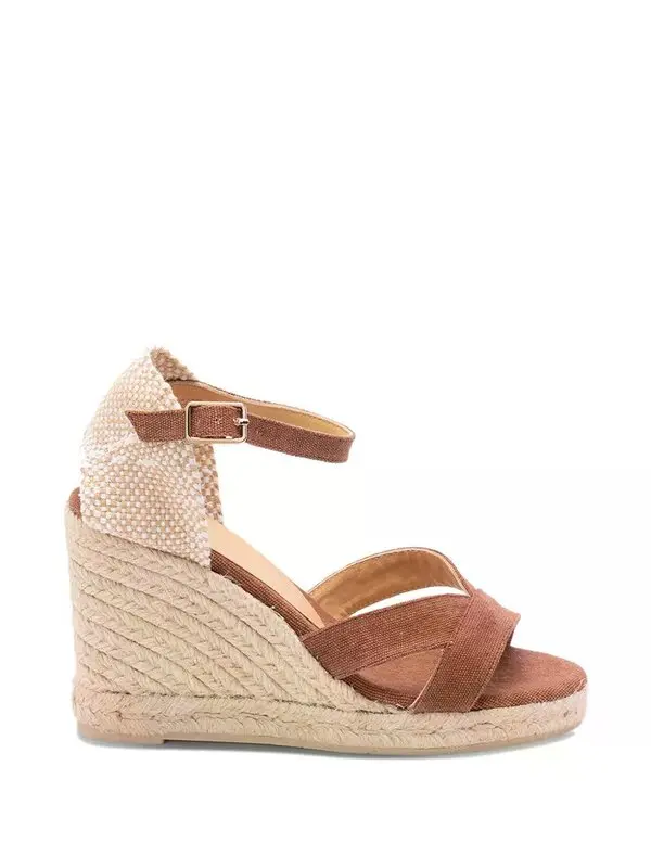 CastaÑer Bruna Espadrille Wedges - Brown