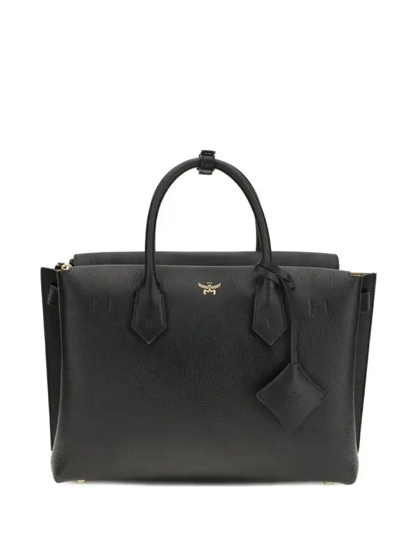 Mcm Milla Leather Tote - Black