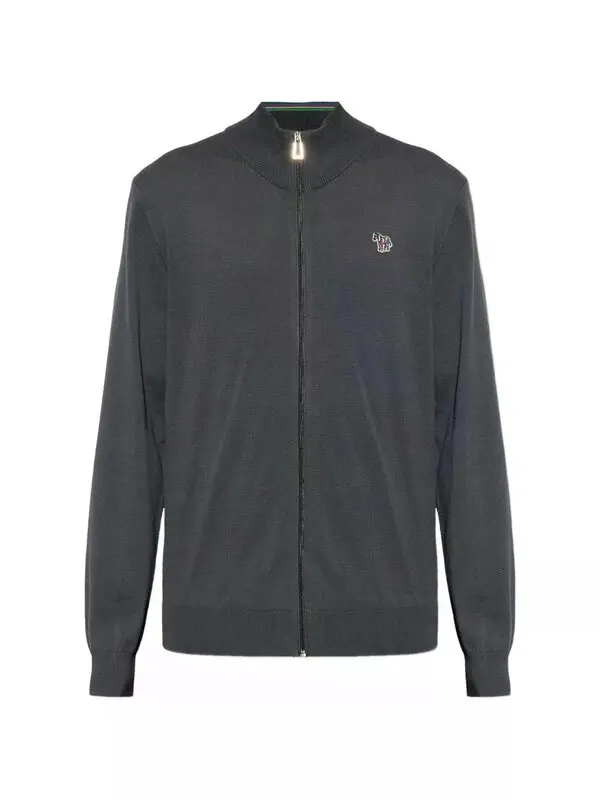 Paul Smith Zebra Logo Zip-up Cardigan