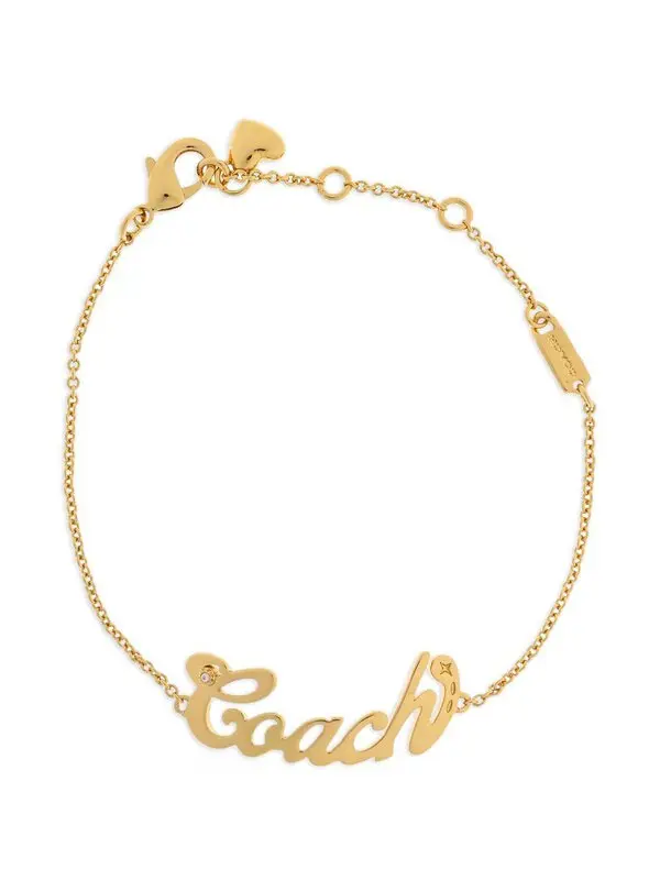 COACH Heart Nameplate Bracelet - Gold