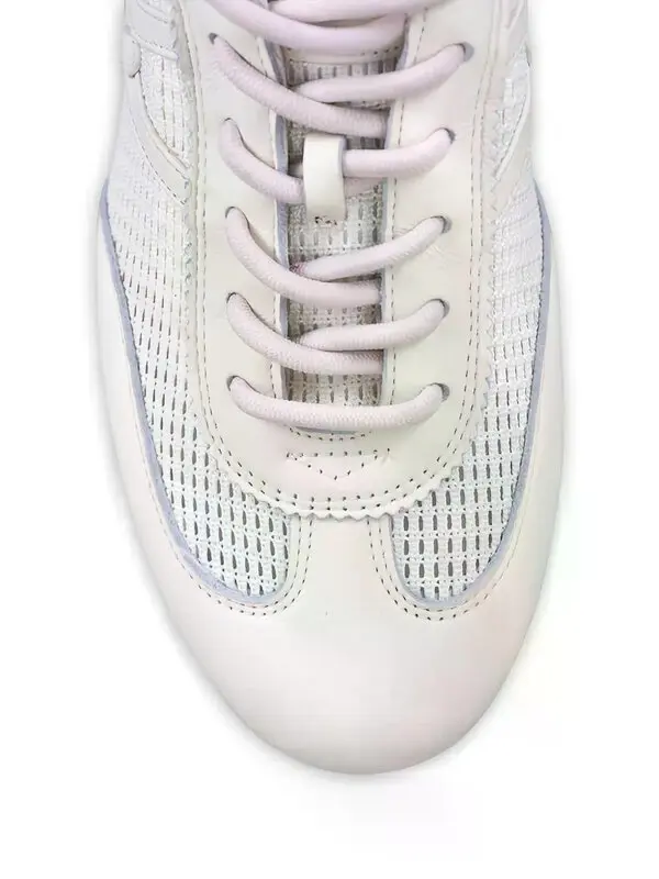 Veronica Beard Riviera Mesh Panelled Sneakers - White