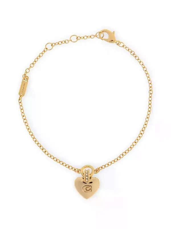 COACH Heart Logo Bracelet - Gold