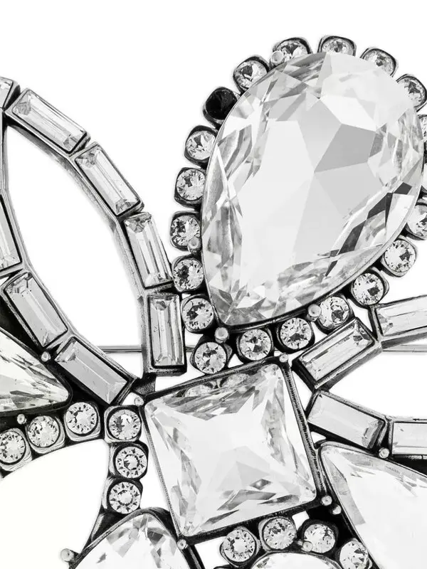 Alexander McQueen Crystal Flower Brooch
