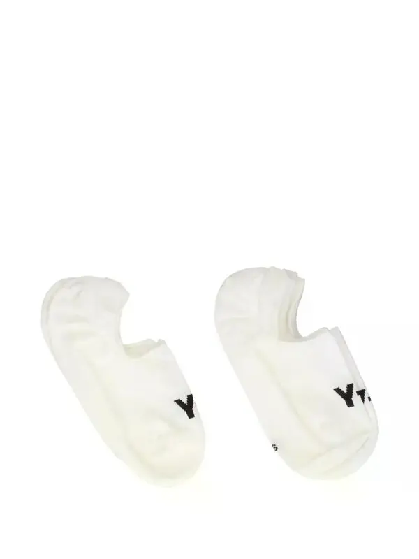Y3 Logo Invisible Socks - White