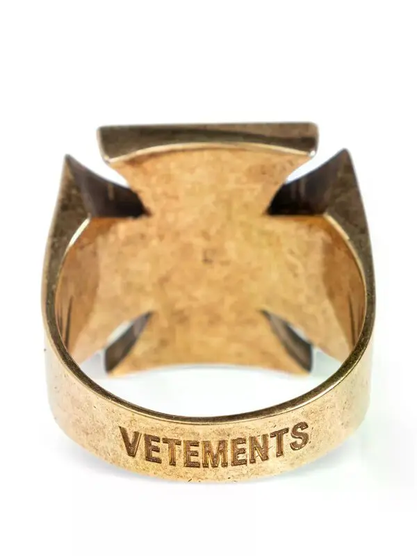 Vetements Cross Band Ring