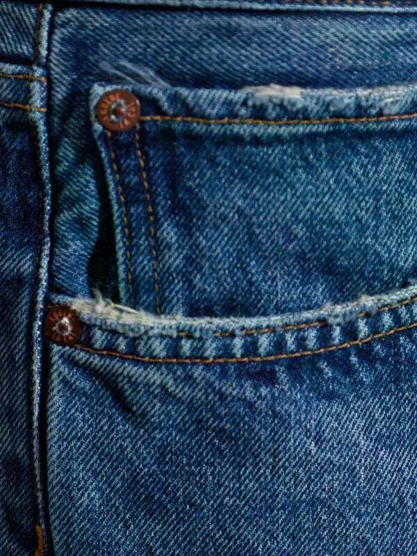 AGOLDE 90's Frayed Jeans - Blue