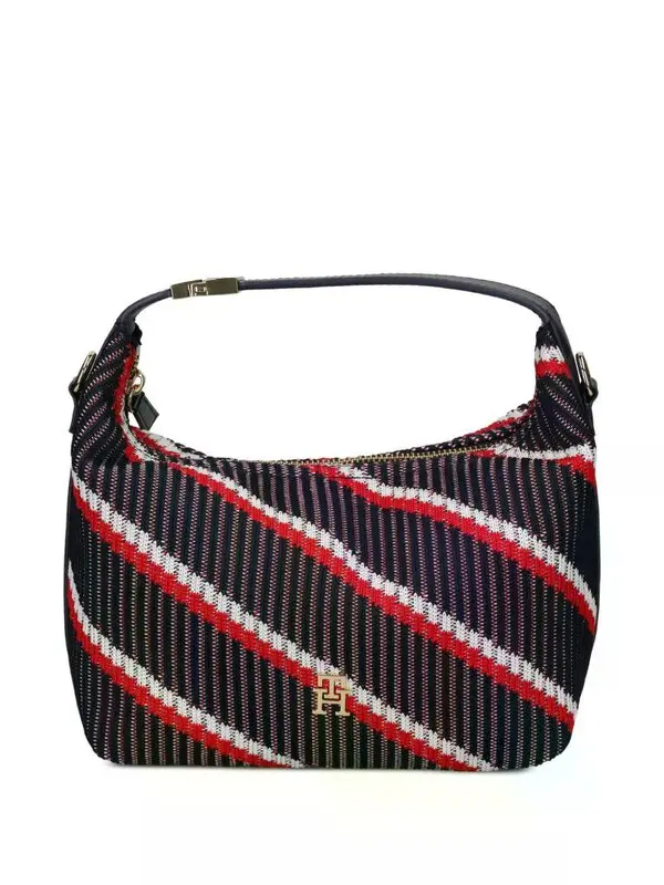 Tommy Hilfiger Striped Logo Satchel