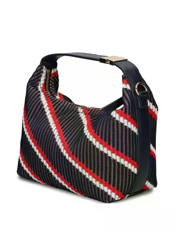 Tommy Hilfiger Striped Logo Satchel