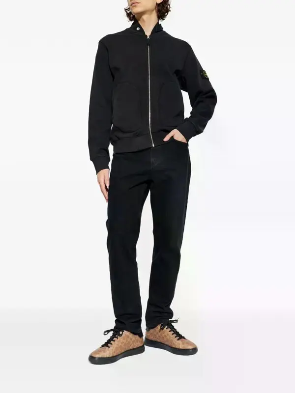 Stone Island Logo-patch Zip-up Sweatshirt