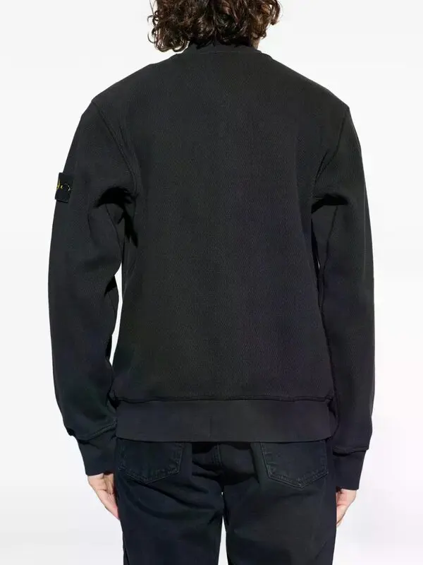 Stone Island Logo-patch Zip-up Sweatshirt