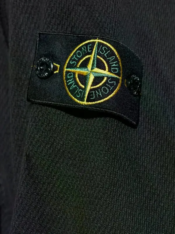 Stone Island Logo-patch Zip-up Sweatshirt