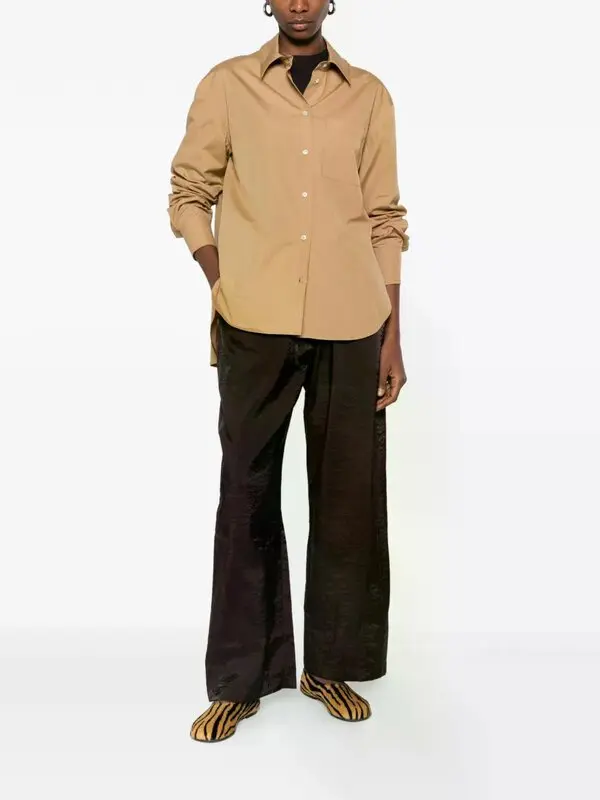 Loulou De Saison Pocket Curved Hem Shirt
