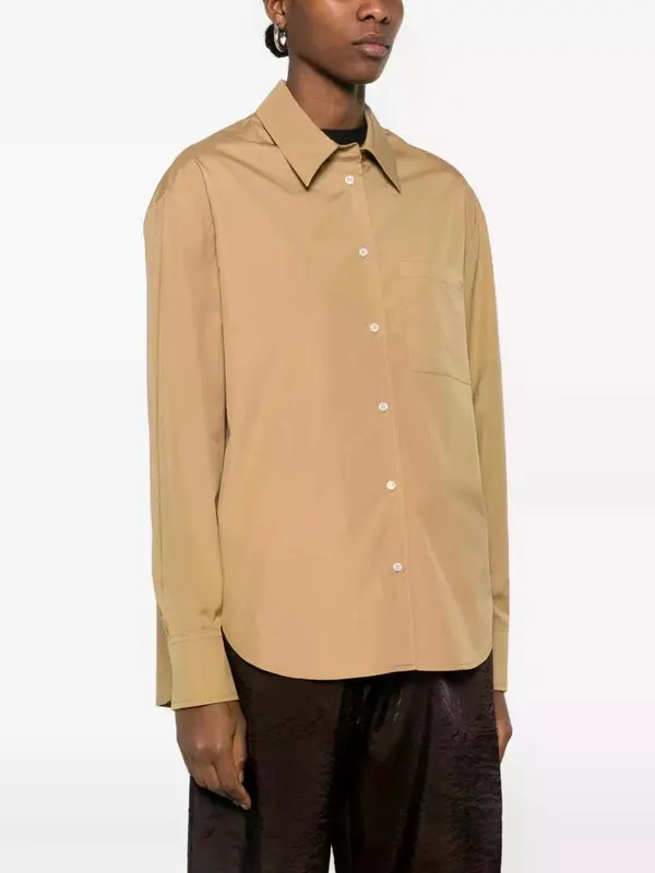 Loulou De Saison Pocket Curved Hem Shirt