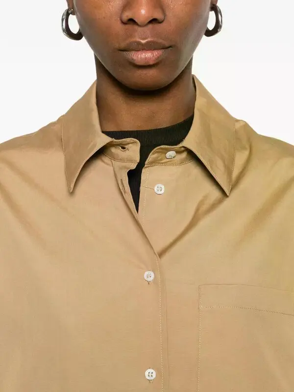 Loulou De Saison Pocket Curved Hem Shirt