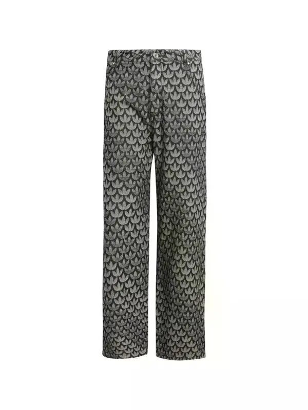 Adidas Monogram Print Jeans