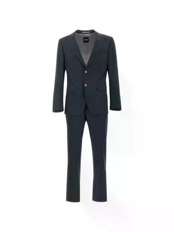 BOSS H-huge Two-button Peak-lapel Suit - Green