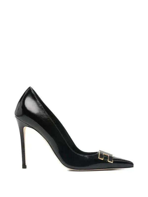 Elisabetta Franchi Logo Embellished Point-toe Pumps