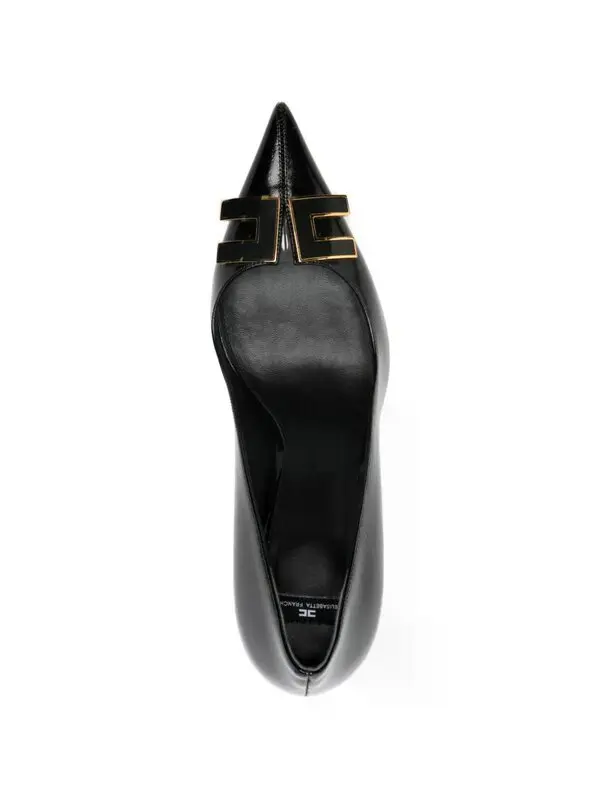 Elisabetta Franchi Logo Embellished Point-toe Pumps