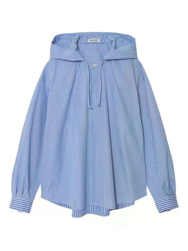 Undercover Striped Hooded Blouse