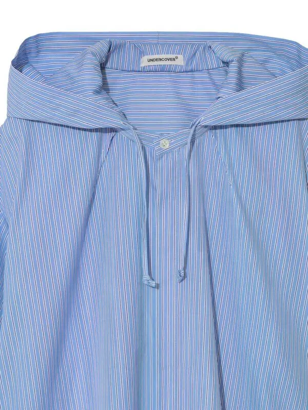 Undercover Striped Hooded Blouse