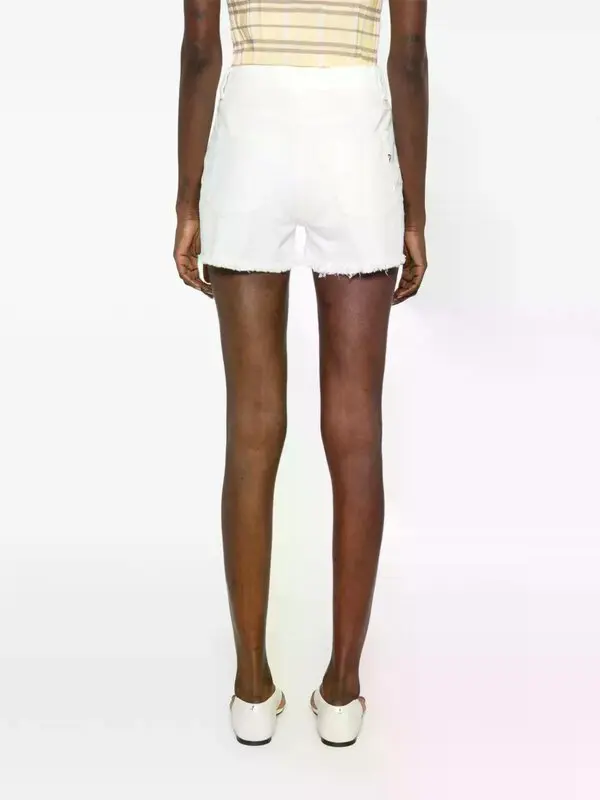 DONDUP Button-fastening Frayed Shorts
