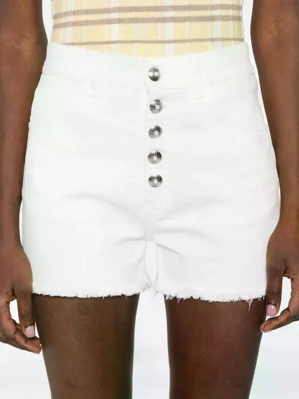 DONDUP Button-fastening Frayed Shorts