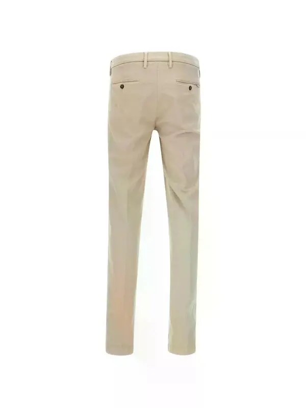 RE-HASH Slim-fit Chinos With Front Pleats - Neutrals