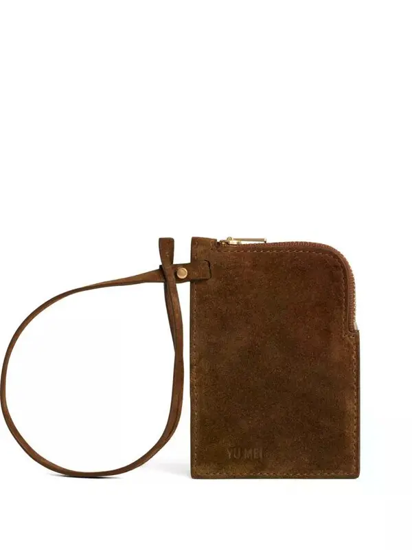 YU MEI Greta Zip Clutch - Brown