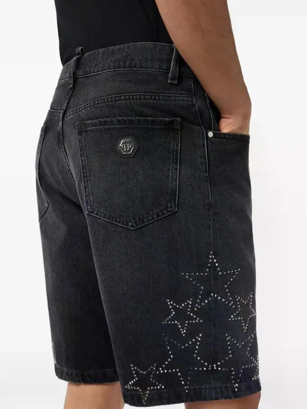 Philipp Plein Denim Shorts