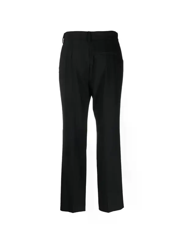 KRIZIA Cropped Wool-silk Blend Trousers