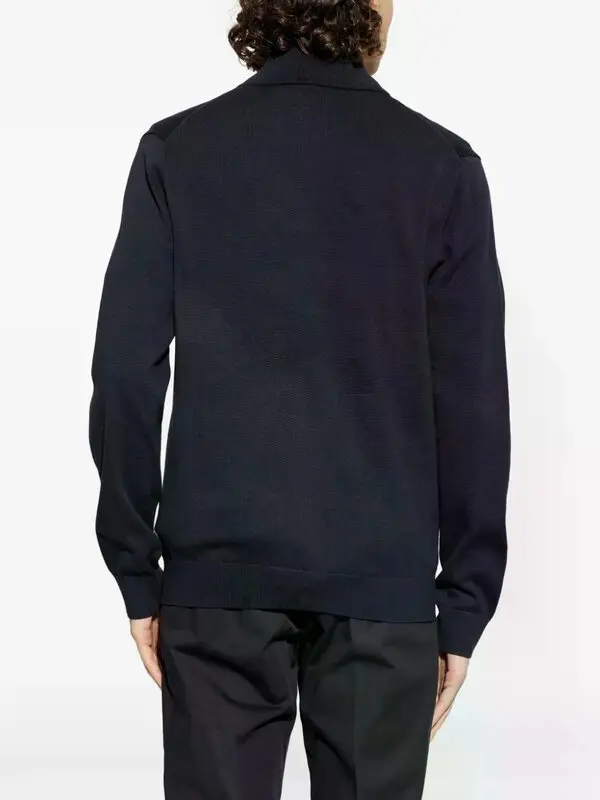 Paul Smith Zebra Logo Zip-up Cardigan