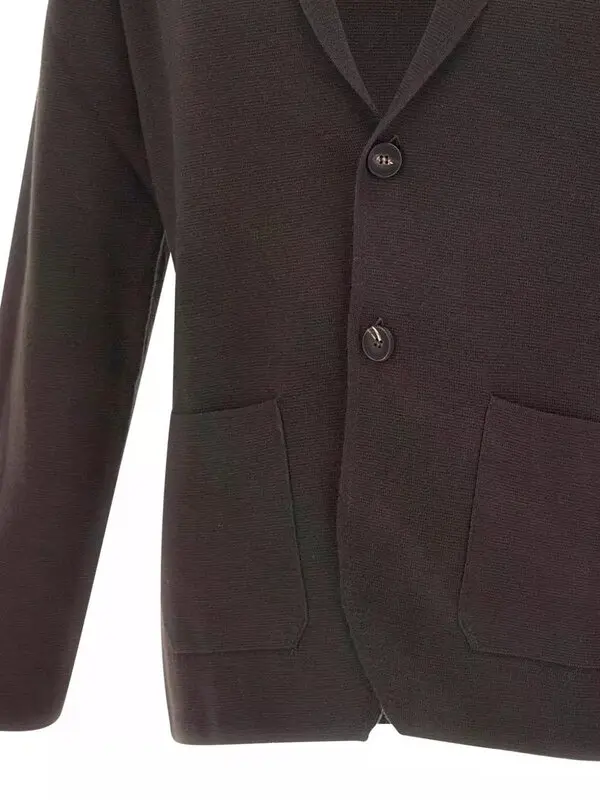FILIPPO DE LAURENTIIS Buttoned Wool Cardigan - Brown