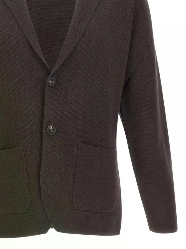 FILIPPO DE LAURENTIIS Buttoned Wool Cardigan - Brown