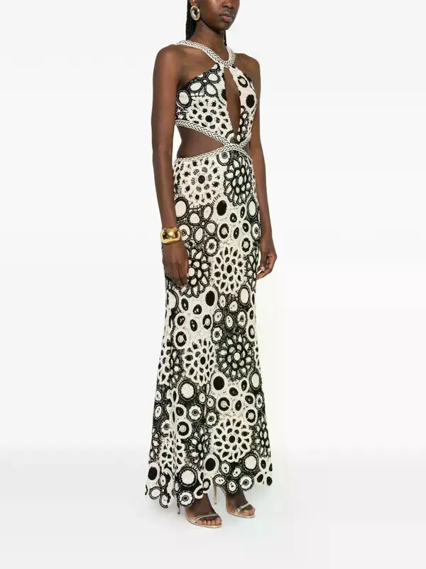 PatBO Floral Cut-out Maxi Dress